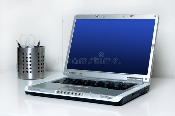 Work station stock image. Image of laptop, computer, small - 405421