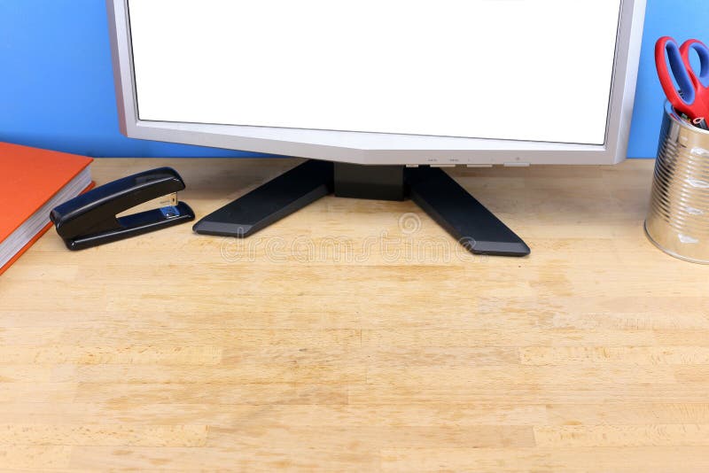 Work Station stock image. Image of table, notebook, copyspace - 58007585