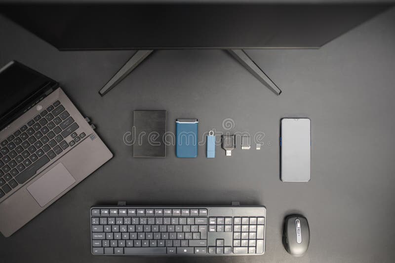Work Station for a Content Creator or Digital Worker with Laptop ...