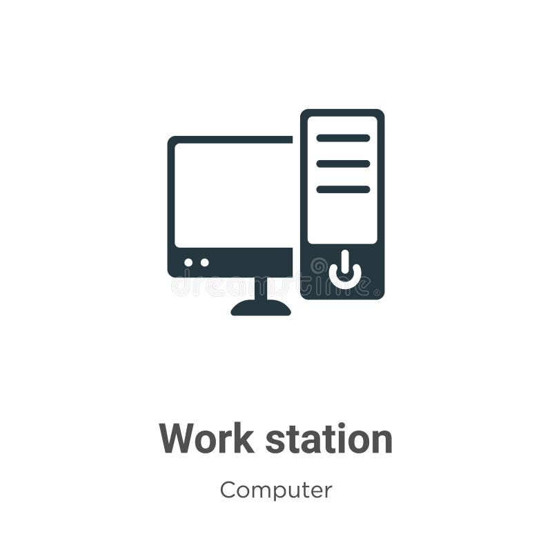 Office Work Station Symbol Stock Illustrations – 854 Office Work ...