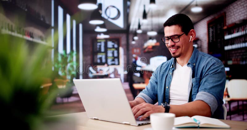 Work and Study on Laptop Computer Stock Image - Image of digital, work ...