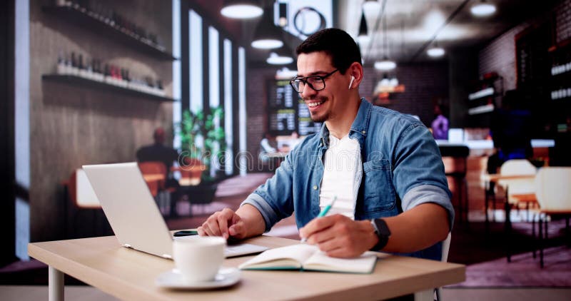 Work and Study on Laptop Computer Stock Photo - Image of computer ...