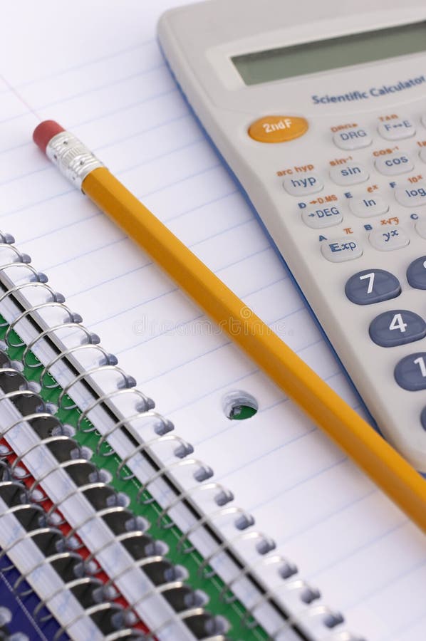 Math Homework stock image. Image of calculator, book, figure - 2174903