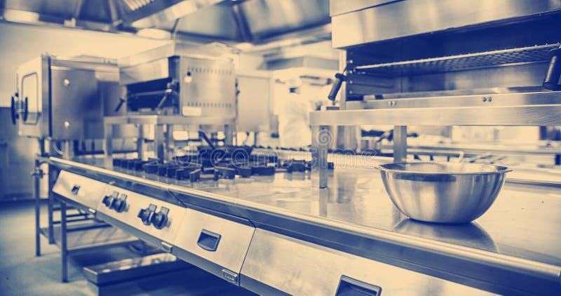 Work Surface and Kitchen Equipment Stock Photo - Image of kitchen ...