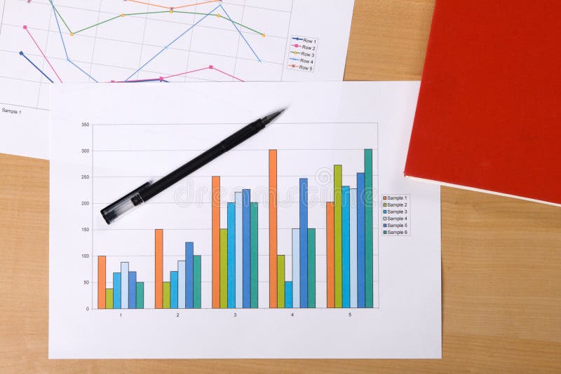 Work-table Covered with Documents Stock Image - Image of plan, still ...