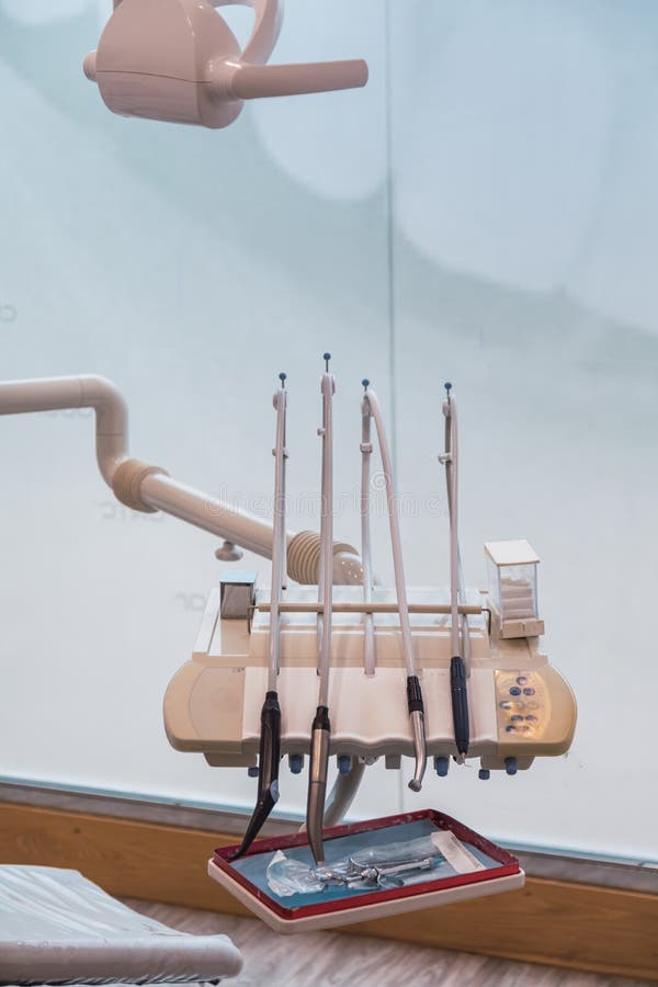 Work Table with Dental Tools in a Dentist`s Office.health and Wellness ...
