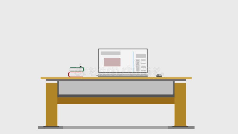 Work table stock vector. Illustration of future, gadget - 92188656