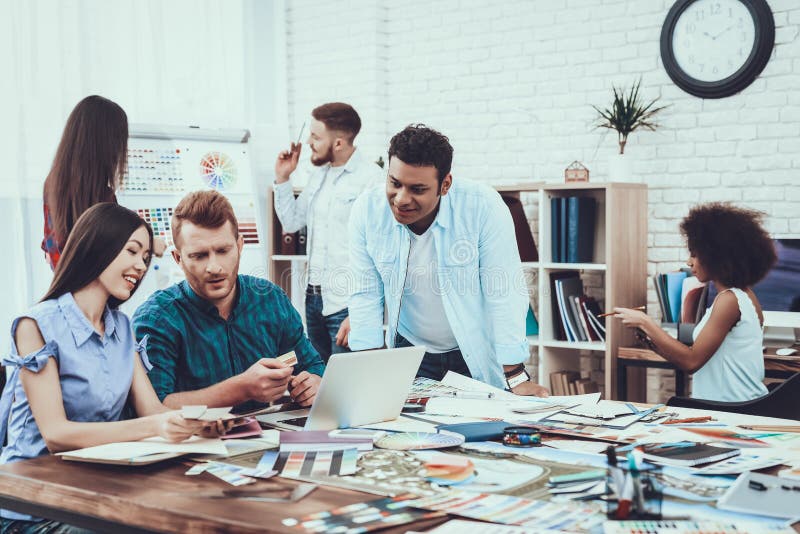 Work. Table. Landscape. Designers. Group. Idea. Stock Photo - Image of ...