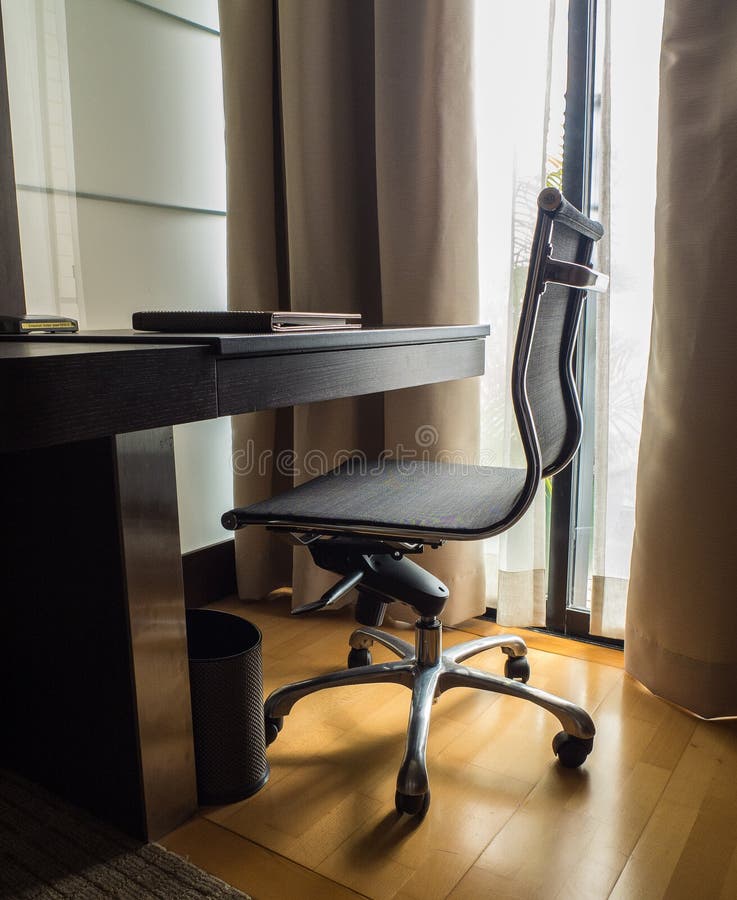 Work Table by the window stock image. Image of design - 27771109