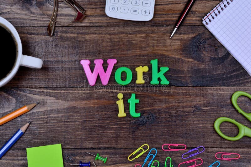 Work it on table stock photo. Image of office, productivity - 96278830