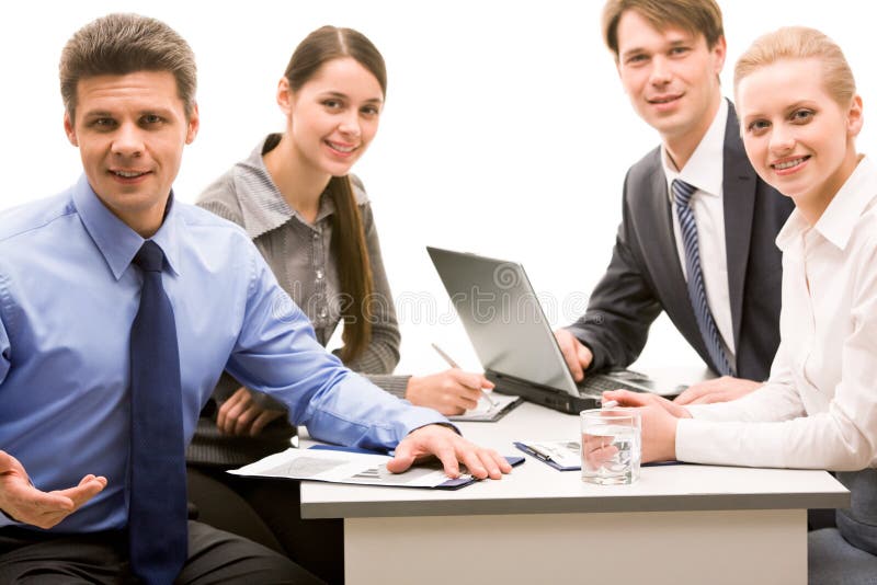 Work team stock image. Image of colleagues, attractive - 12963895
