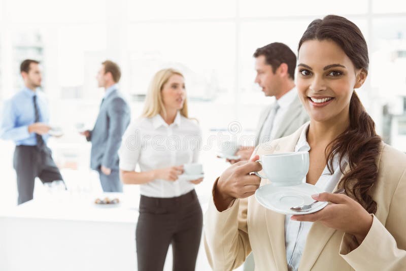 Work Team during Break Time in Office Stock Image - Image of indoors ...