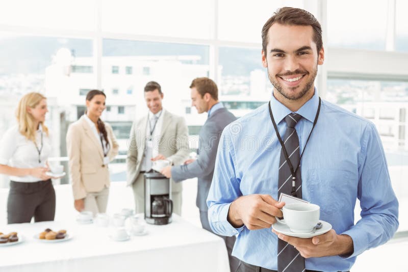 Work Team during Break Time in Office Stock Photo - Image of looking ...