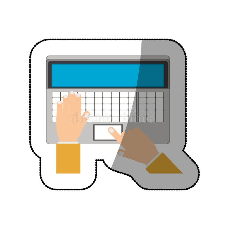 Work and Technology Concept Stock Vector - Illustration of business ...