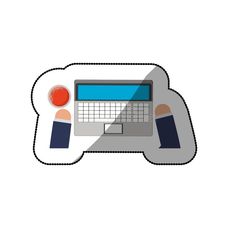 Work and Technology Concept Stock Vector - Illustration of network ...