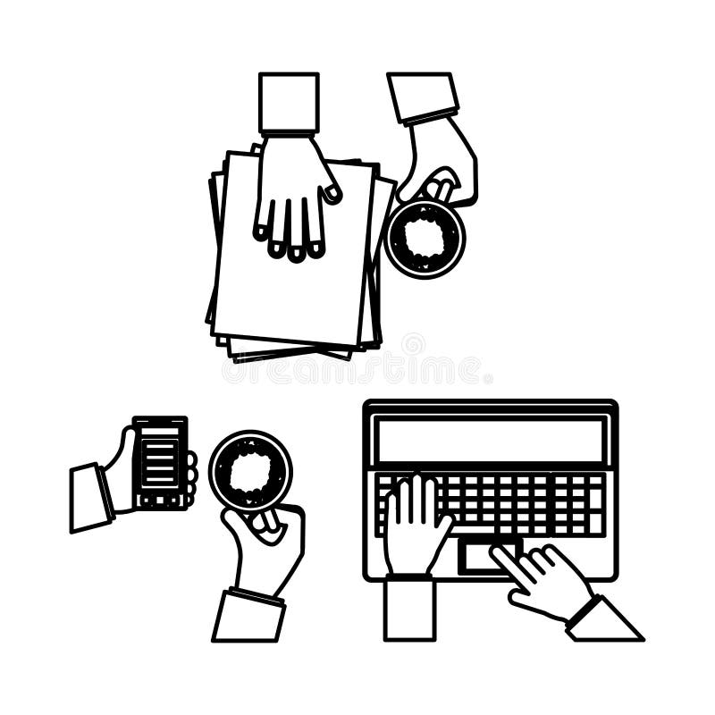 Work and Technology Concept Stock Vector - Illustration of idea ...