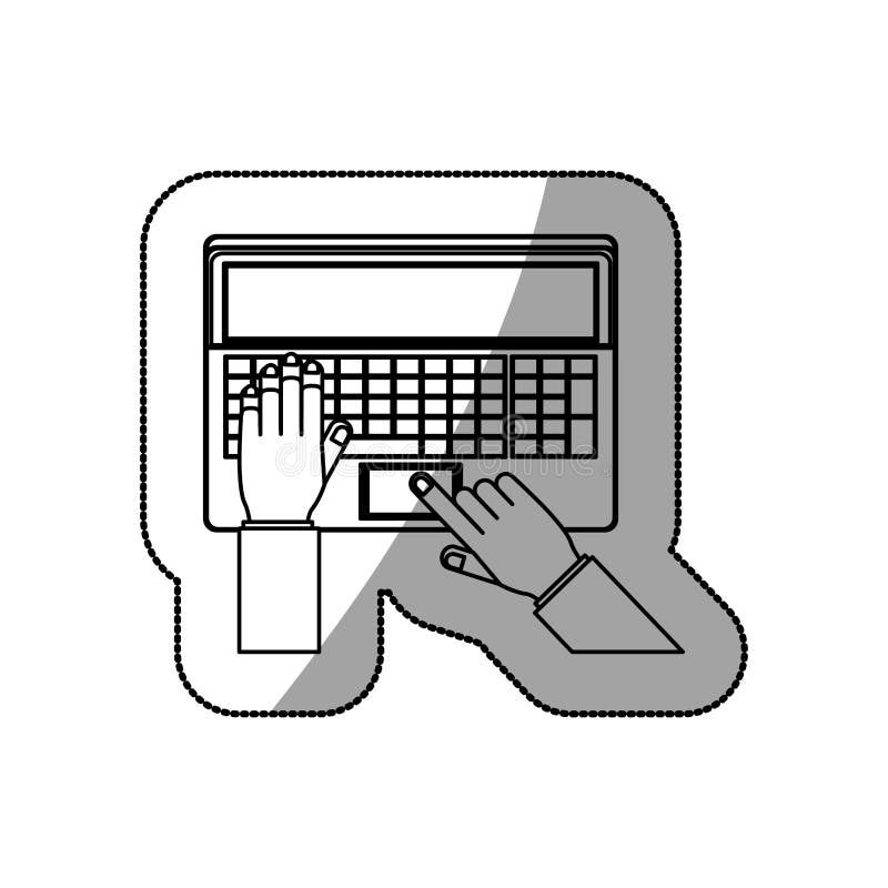 Work and Technology Concept Stock Vector - Illustration of corporate ...