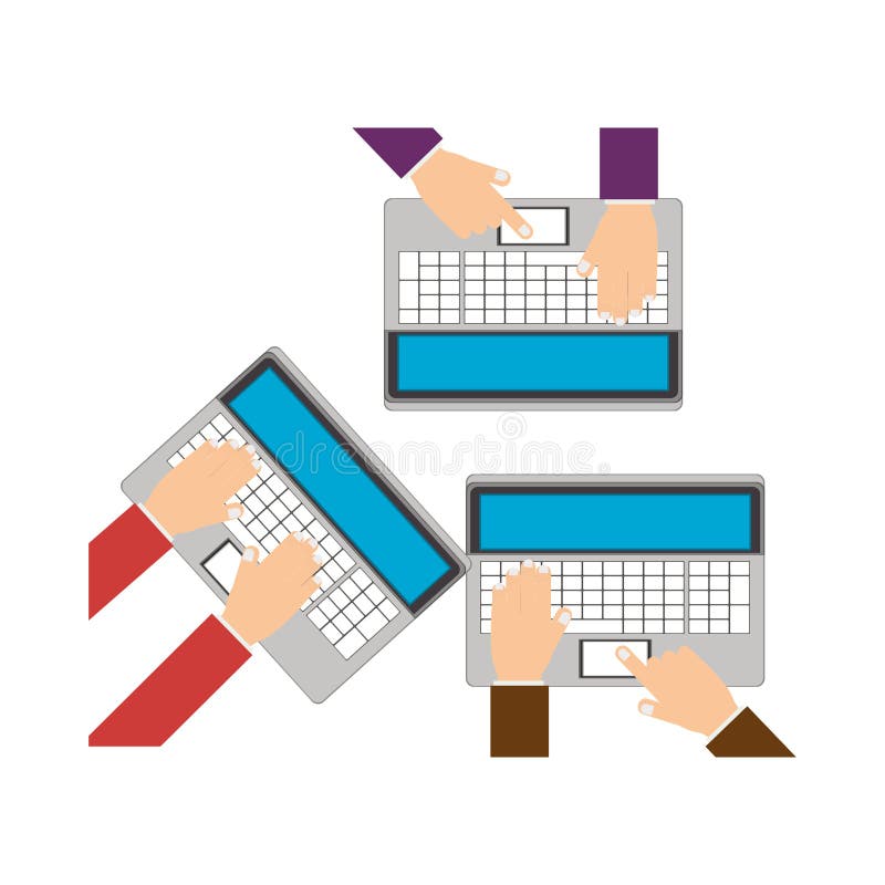 Work and Technology Concept Stock Vector - Illustration of hardware ...