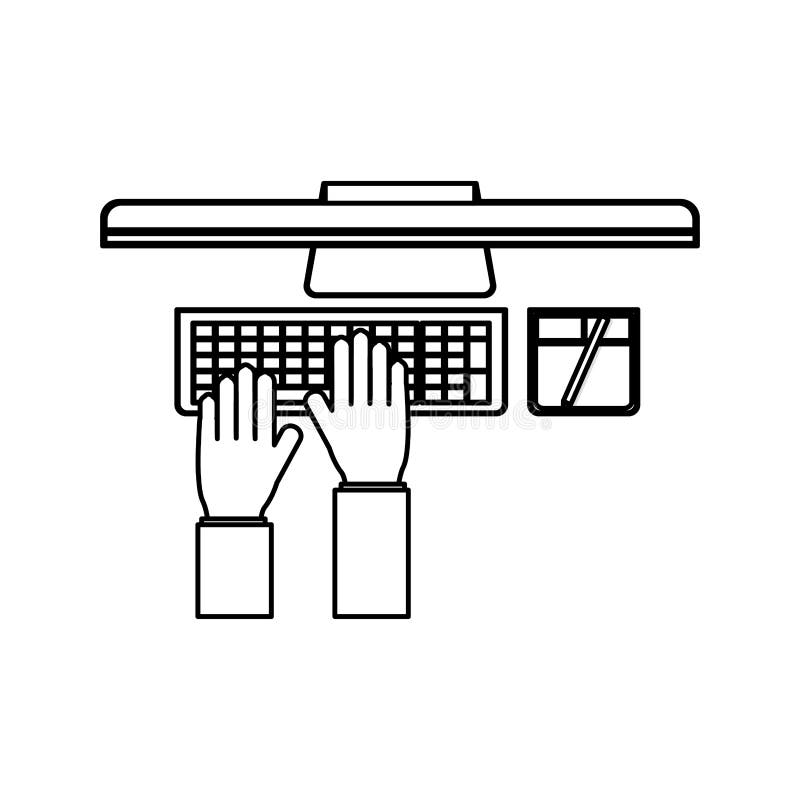 Work and Technology Concept Stock Vector - Illustration of community ...