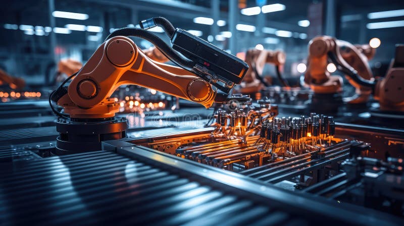 Work Technology Process Flow Stock Illustration - Illustration of ...