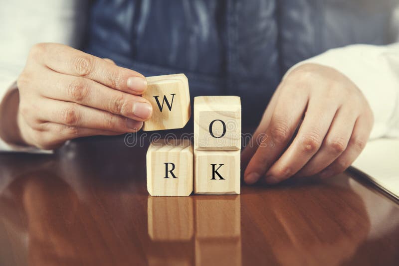 Work text on cubes stock photo. Image of lifestyle, success - 139204988