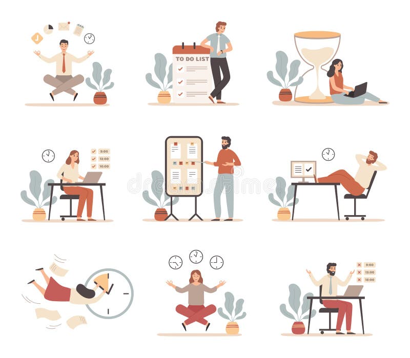Happy Employees Working Stock Illustrations – 748 Happy Employees ...