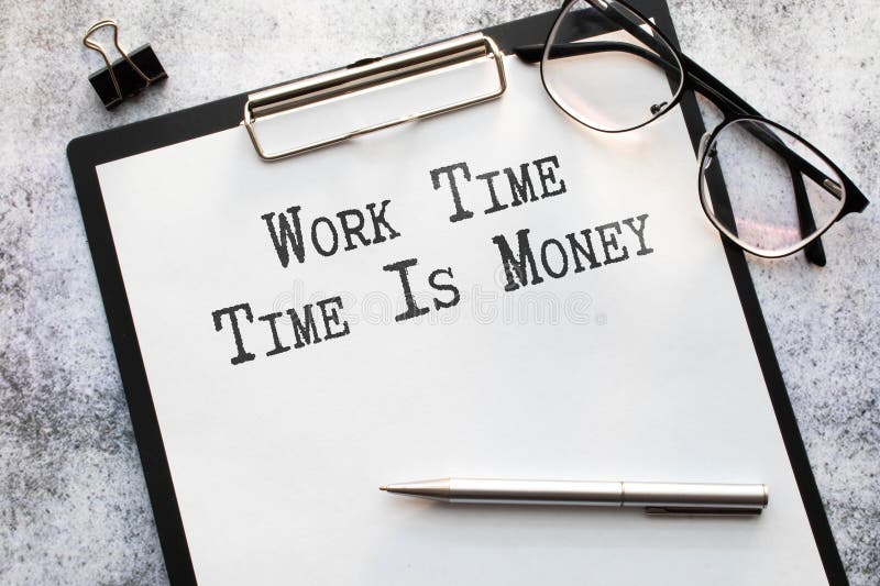Work Time Time is Money, Business Concept. Stock Image - Image of alarm ...