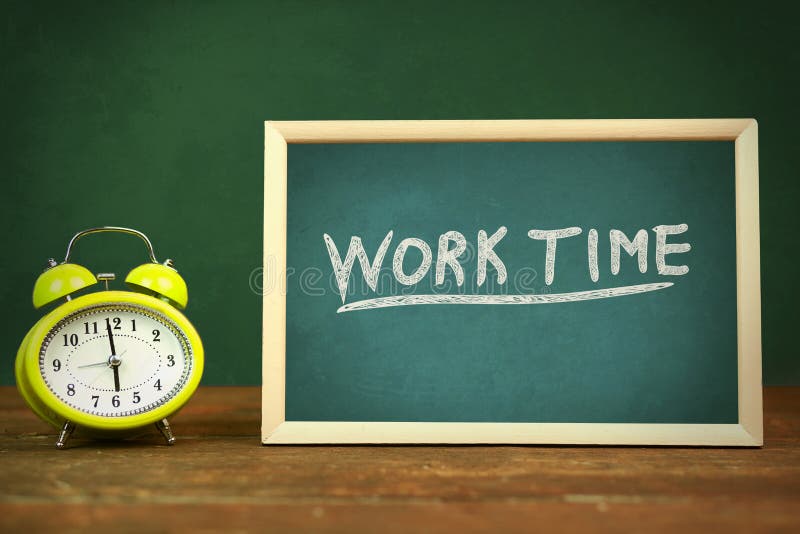 Work time stock image. Image of round, vintage, duty - 135667241