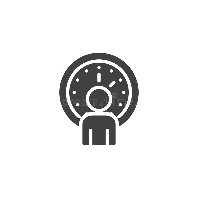 Employee and Clock Icon Vector Stock Vector - Illustration of design ...