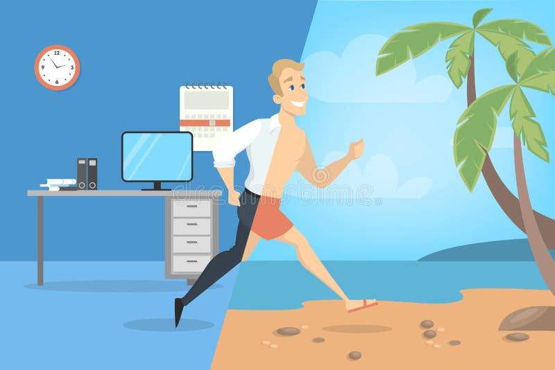 Work Vacation Stock Illustrations – 23,831 Work Vacation Stock ...