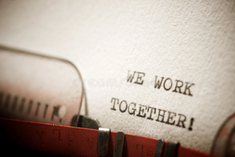 TOGETHER we CAN Text on Sticky on Sticky on Chart with Pen Stock Image ...