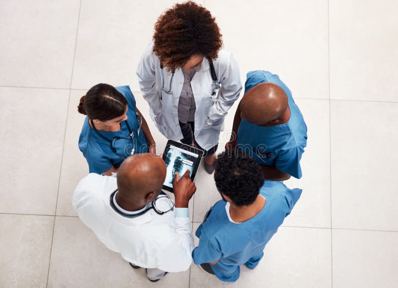 They Work Together To Find the Best Solution. High Angle Shot of a ...