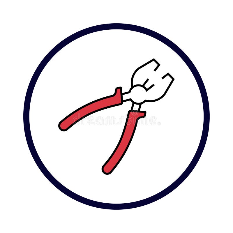 Work Tool, Electric Tool, Cutting Tool, Pliers Icon Stock Vector ...