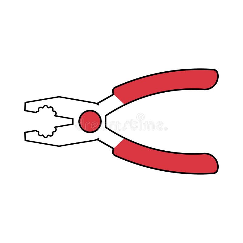 Work Tool, Electric Tool, Cutting Tool, Pliers Icon Stock Vector ...