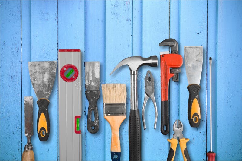 Work Tool stock image. Image of home, level, construction - 58808765