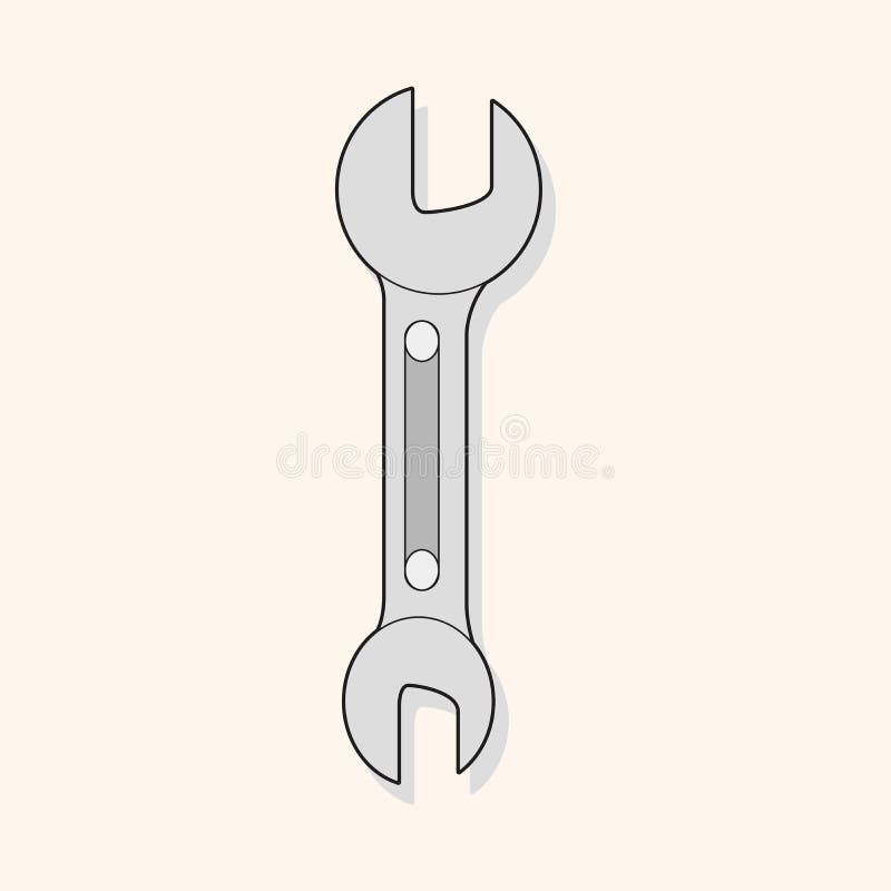 Work Tool Wrench Theme Elements Vector,eps Stock Vector - Illustration ...