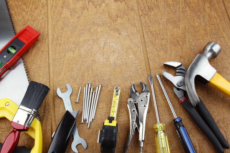 Work tools stock photo. Image of paintbrush, construction - 28670996