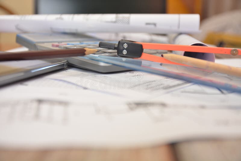 Work Tools for Architects Engineer on Project Design Costruction ...