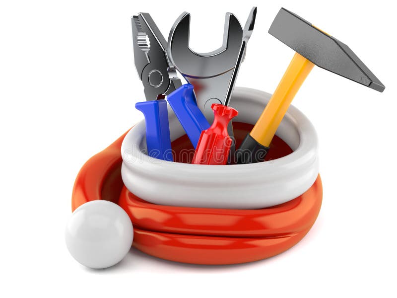Santa with Tools stock vector. Illustration of christmas - 7252262