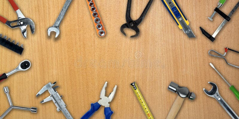 Work Tools Set stock image. Image of equipment, repair - 254832105