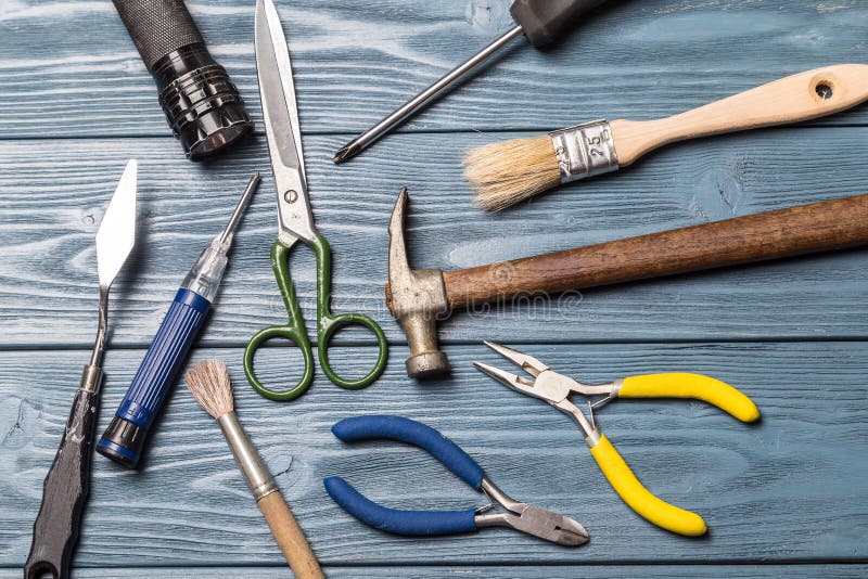 Image with tools stock photo. Image of garage, scissors - 138752538