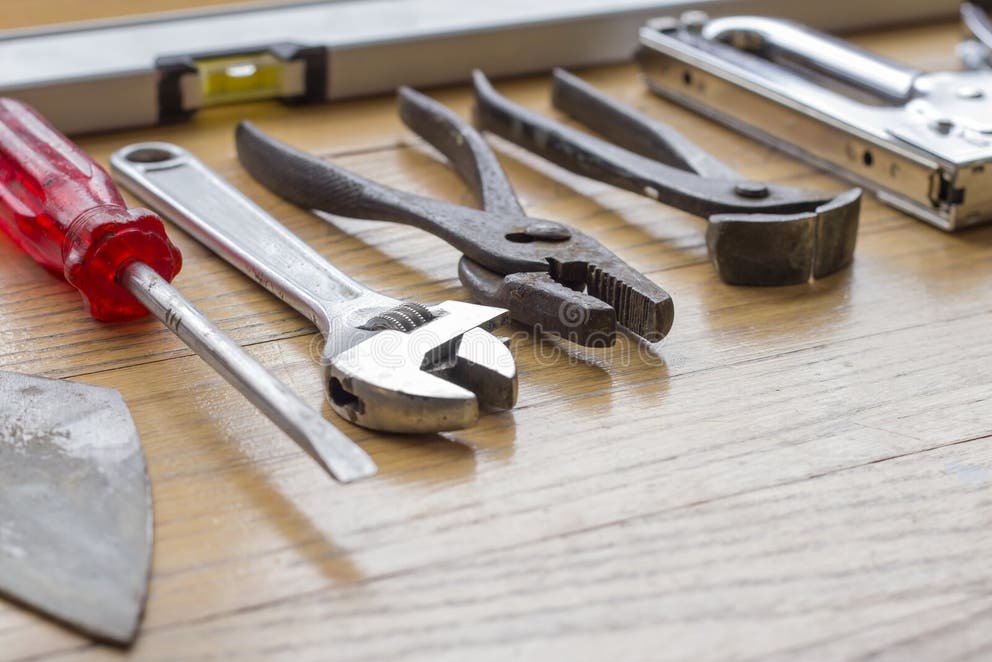 Work Tools Worn stock image. Image of tools, vintage - 67560945