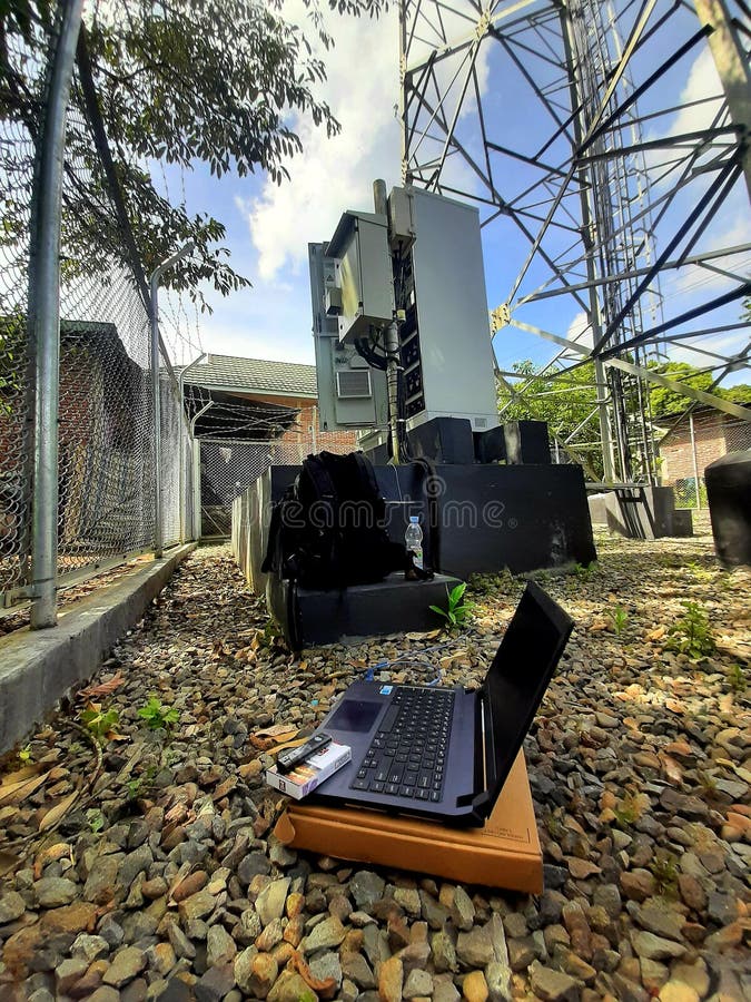 Work tower signal stock image. Image of transport, work - 250036197