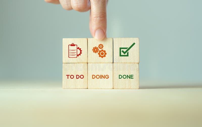 Work Tracking Concept TO DO, DOING, DONE. Kanban Board Tools for ...