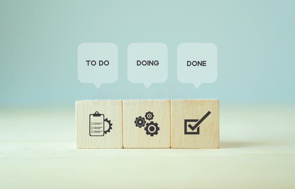 Work Tracking Concept TO DO, DOING, DONE. Kanban Board Tools for ...