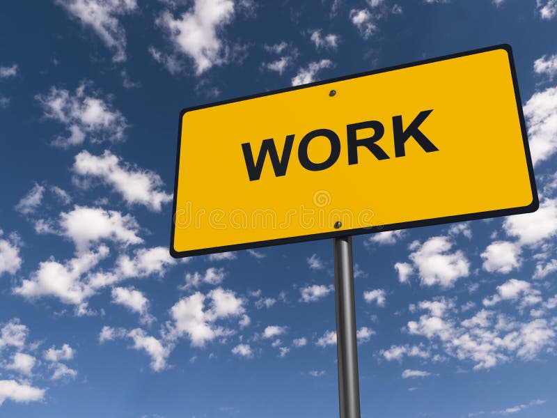 Work traffic sign stock illustration. Illustration of signs - 162425352