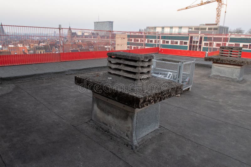 Work is Underway on the Roof Stock Photo - Image of architect, project ...