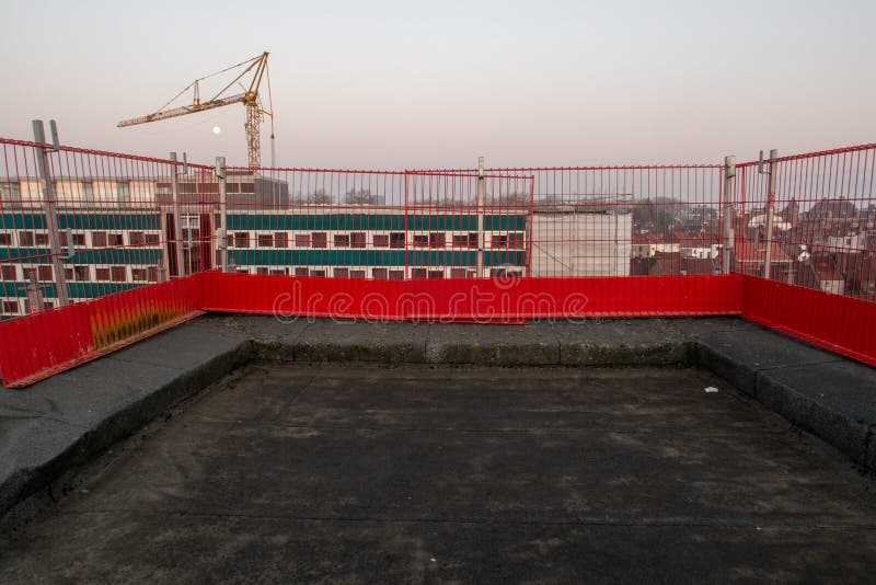 Work is Underway on the Roof Stock Image - Image of construction, steel ...