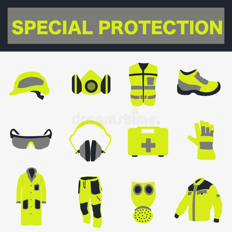 Work Uniform. Professional Protective Clothing, Boots and Safety Helmet ...