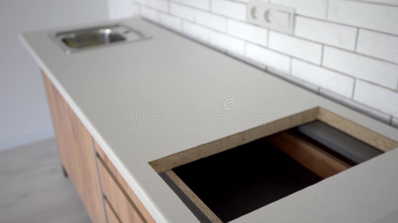 Work Using a Drill. Kitchen Assembly. Stock Video - Video of kitchen ...